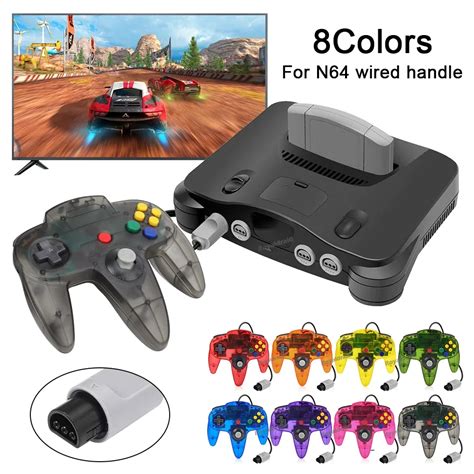 8 Colors Wired Gamepad For N64 Console Joypad Control For N64 Classic