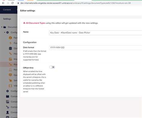 Umbracodatepicker Fails To Parse A Date String When In Backoffice Previewsave And Preview
