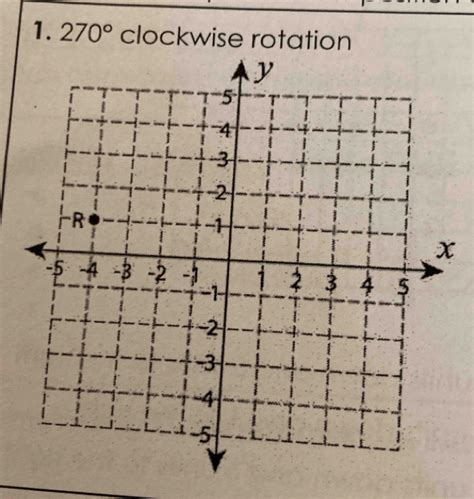 1 270° Clockwise Rotation Math