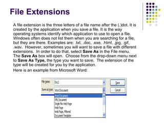 Windows Basic Computer Skills PPT