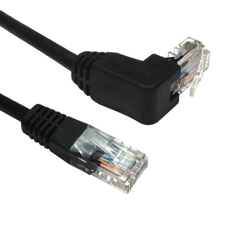 Cat5e UTP Straight To Right Angled UP Cable UT RA1 Cables Direct