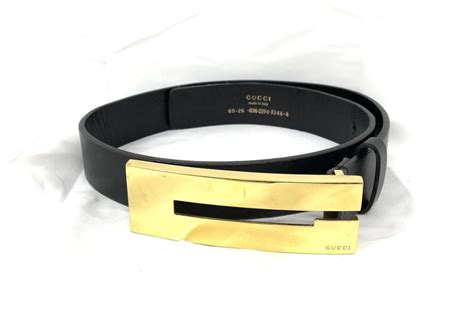 Yahooオークション T09016 Gucci グッチ ビンテージ G金具 ベルト