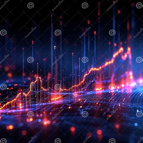 Image Of A Graph Chart With A Sleek Dynamic Line Stock Illustration Illustration Of Diagram