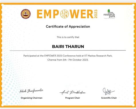 Tharun Reddy On Linkedin Empower2023 Professionaldevelopment