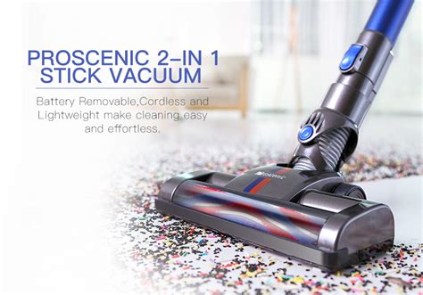 Proscenic P8 Cordless Stick Vacuum - Lightweight, Cordless, Battery ...