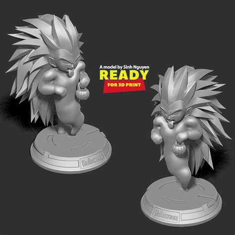 Artstation Gotenks Ghost Ssj3 With Halloween Resources