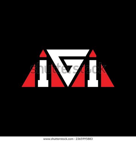 Igi Triangle Letter Logo Design Triangle Stock Vector Royalty Free