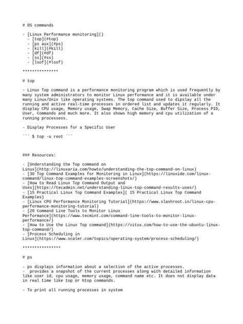 Oscommands Pdf