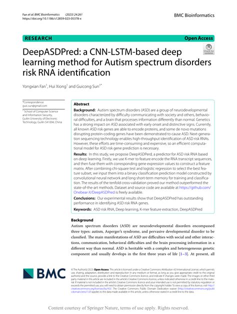 Pdf Deepasdpred A Cnn Lstm Based Deep Learning Method For Autism