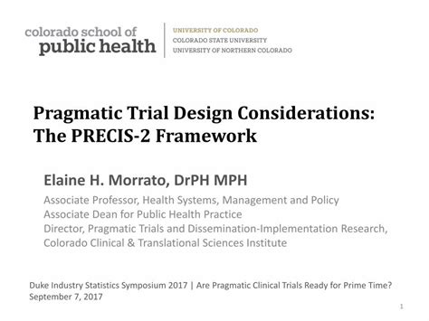 Pdf Pragmatic Trial Design Considerations The Precis 2 Framework