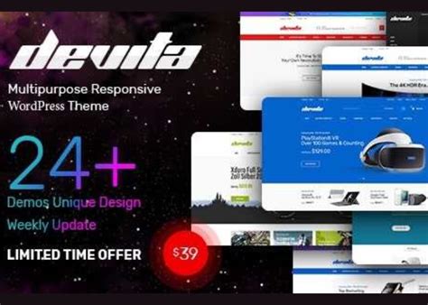Devita Gpl Theme Multi Purpose Woocommerce Wp Website Gpl Theme Plugin