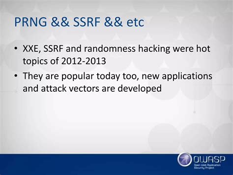 Owasp Web Application Security Trends Ppt