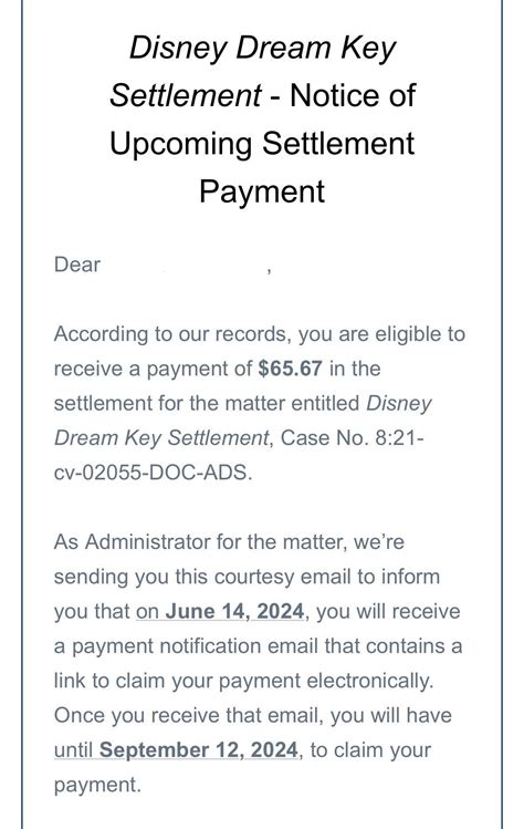 Update On Dream Key Settlement Rdisneyland