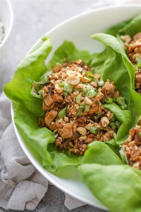 Vegan Peanut Tofu Lettuce Wraps Delish Knowledge