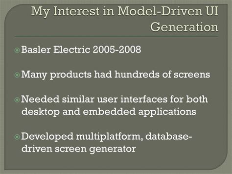 Ppt Model Driven Techniques For User Interface Generation Powerpoint Presentation Id2440527