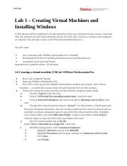 Creating Virtual Machines And Installing Windows MST Lab Course Hero