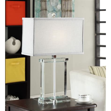 Rectangular Glass Table Lamp