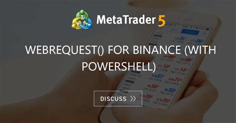 Webrequest For Binance With Powershell Limit Orders Expert