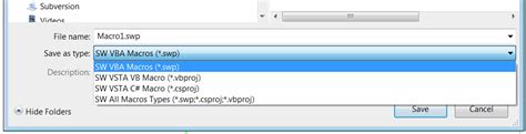 Recording And Editing Macros In Solidworks