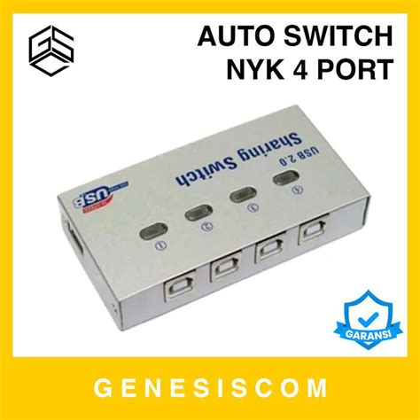 Jual Auto Switch Usb Printer 4 Port Nyk Sharing Switcher Usb20 4 In 1