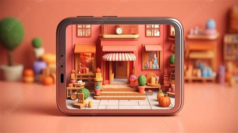 Premium Travel App Rendered In High Quality 3d Powerpoint Background For Free Download Slidesdocs