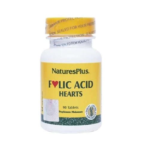 Promo Natures Plus Folic Acid Hearts Diskon 17 Di Seller Palang Merah