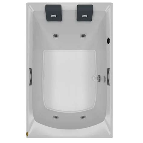 Banheira Dupla Hidromassagem Carina G2 170x110x48cm 4 Jatos Com Aquecedor Jacuzzi Condec