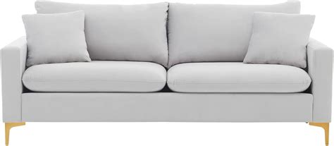 Iconic Home Roxie Sofa Silver Home And Kitchen