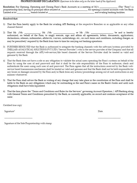 Prop Declaration For Api Vanghee Pdf Banks Contractual Term