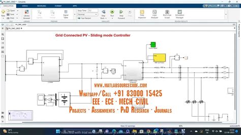 Grid Connected Pv Sliding Mode Controller Smc Pv Matlab Simulink Youtube