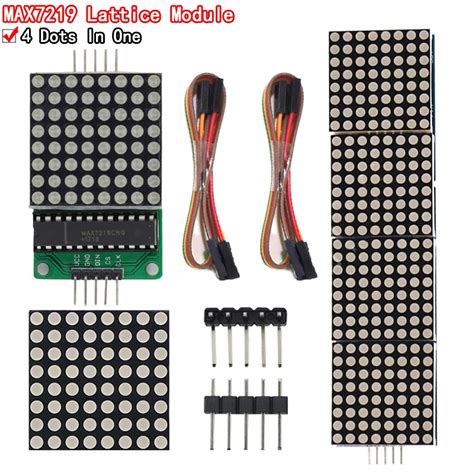 Max7219 Dot Led Matrix Modul Mcu Led Anzeige Steuer Modul F R Arduino 5v Interface Modul
