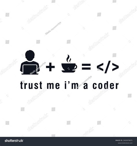Trust Me Im Programmer Sticker Design Stock Vector Royalty Free