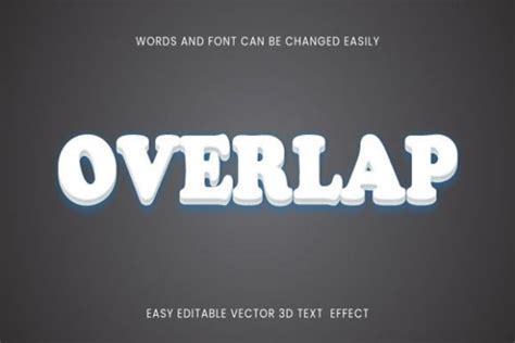 overlap text easy editable font graphic by abdulahad797826 · creative
