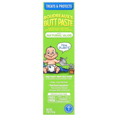 Boudreauxs Butt Paste Butt Paste Diaper Rash Ointment With Natural