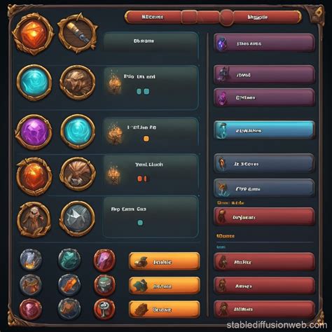 Rpg Game Ui Design Stable Diffusion Online