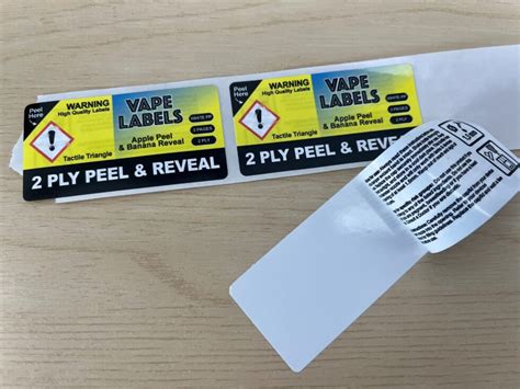 Peel And Reveal Labels Roll Labels