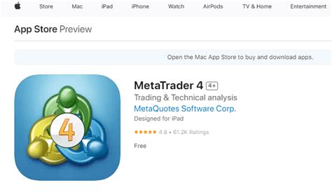 Big News Ios App Store Can Search And Download Mt4 Mt5 Again This Means The Forex Market Will