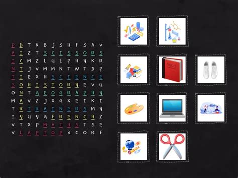 Classmate Vocab Wordsearch