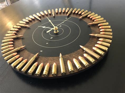 Original Dark Walnut Hybrid Bullet Clock The Perfect T For Etsy