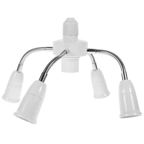 Raindrops Five Heads Bulb Socket Extender E27 Socket Flexible Hose Light Bulb Extender Bulb