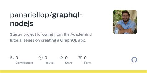 Github Panariellopgraphql Nodejs Starter Project Following From The