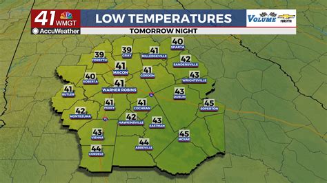 Cold Front To Bring Rain To Middle Georgia Tomorrow 41nbc News Wmgt Dt