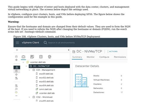 Vmware Vsphere Initial State Smartfabric Storage Software Deployment