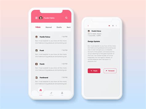 Email Client App Web Page UI Design On Behance