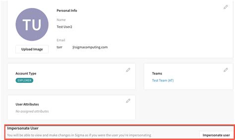 impersonate users