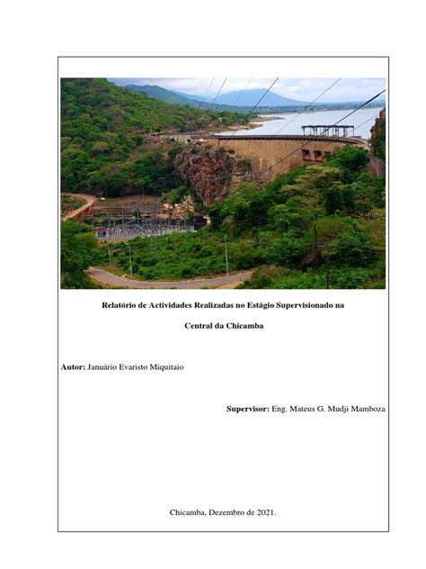 Januario E Miquitaio Relatorio Edm Chicamba 1 Pdf Barragem Transformador