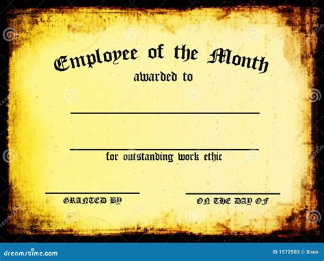 Employee Of The Month Stock Illustration Illustration Of Border
