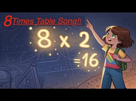 8 Times Table Song for Kids - YouTube