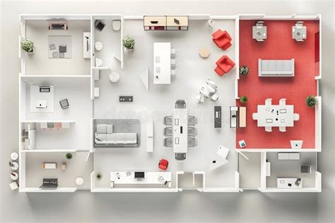modern office space design floor plan showcase with efficient