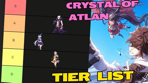 Global Release Pve Pvp Tier List Crystal Of Atlan Youtube